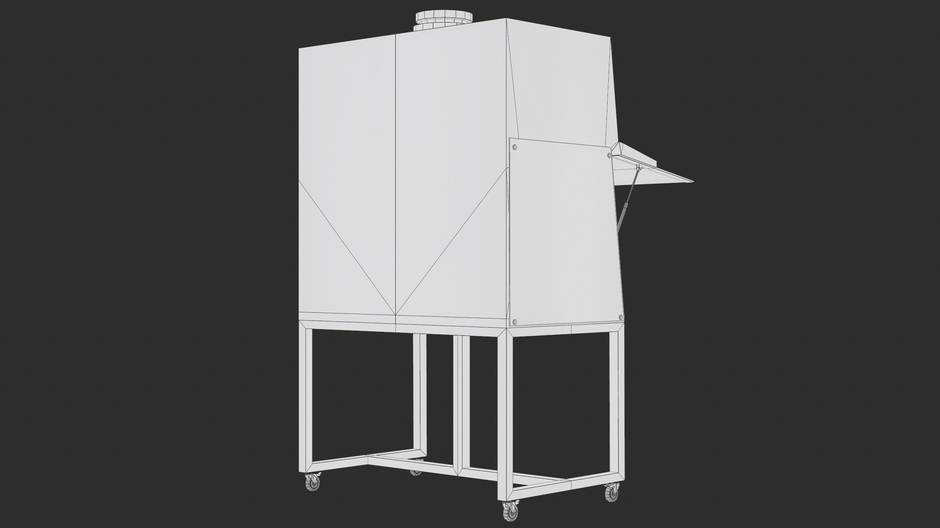 Biological Safety Cabinet Class 1 Hood PBR 3D Model - TurboSquid 2294572