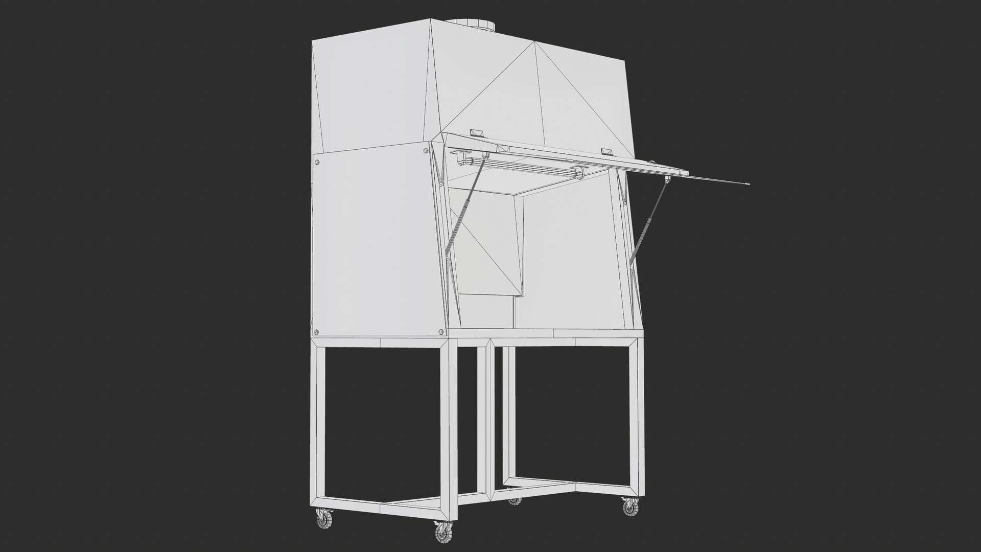 Biological Safety Cabinet Class 1 Hood PBR 3D Model - TurboSquid 2294572