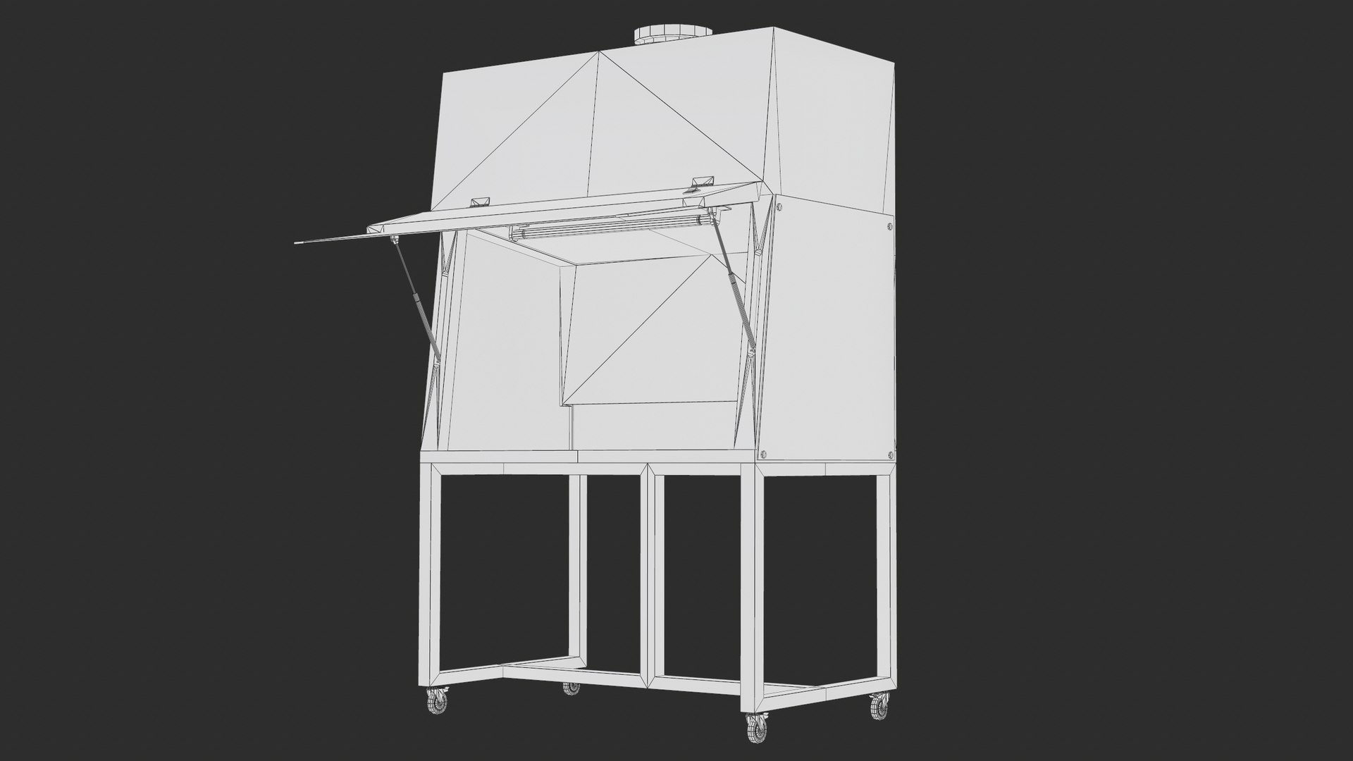 Biological Safety Cabinet Class 1 Hood PBR 3D Model - TurboSquid 2294572