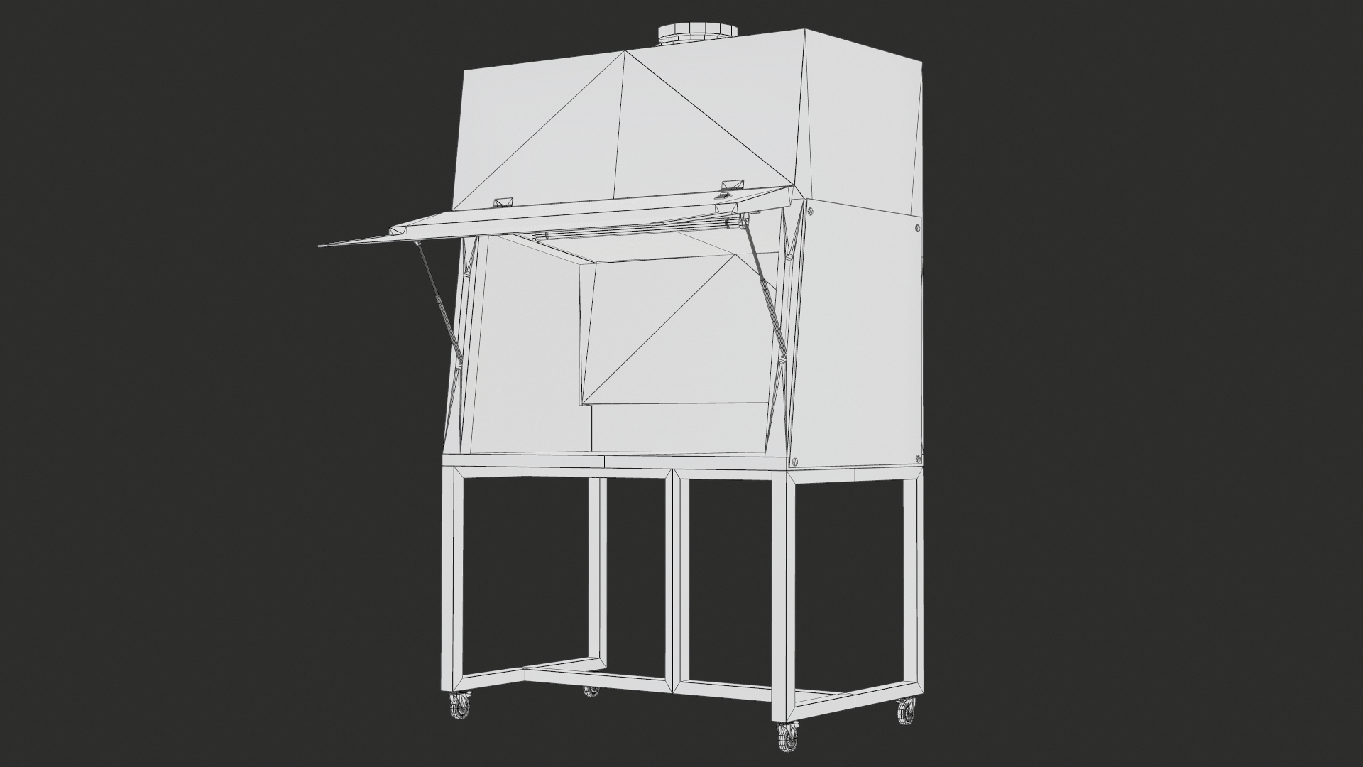 Biological Safety Cabinet Class 1 Hood PBR 3D Model - TurboSquid 2294572