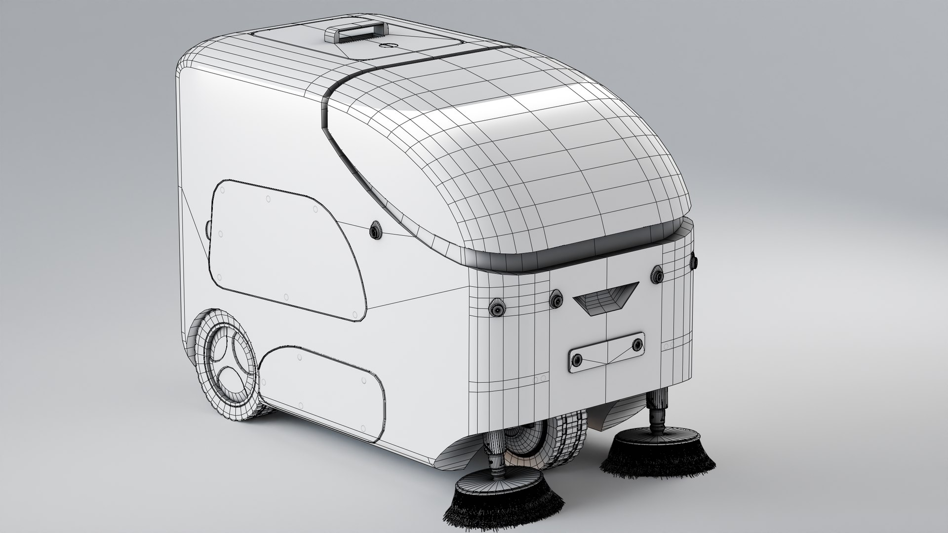 3D Model Autonomous Street Sweeper - TurboSquid 2311217