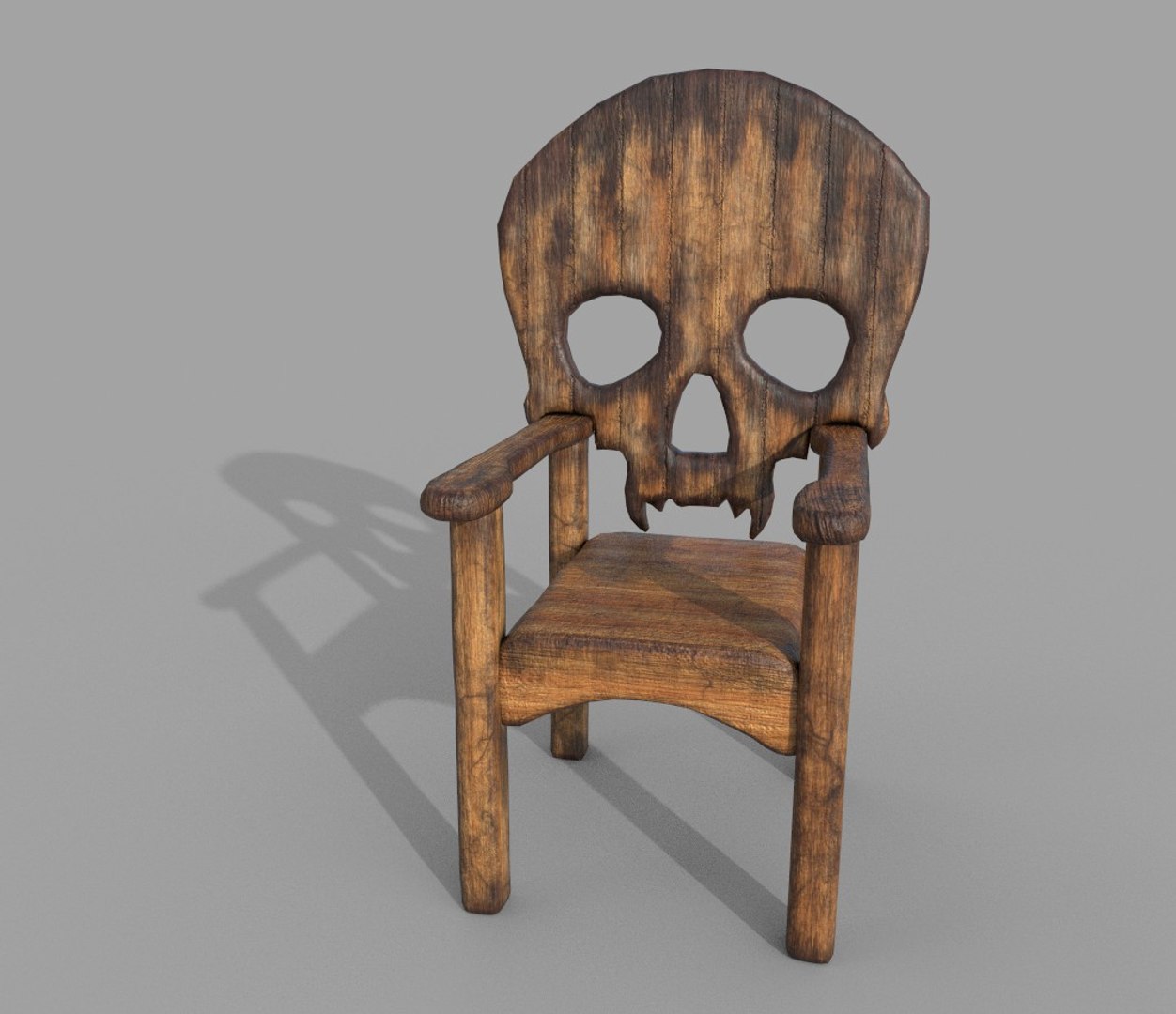 Wooden Skull Chair 3D Model - TurboSquid 1745496