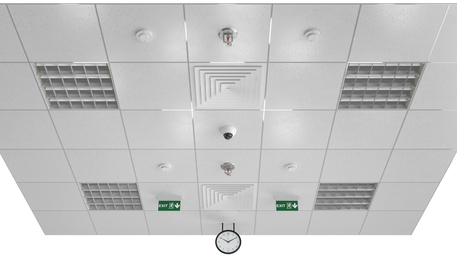 3D armstrong ceiling security camera - TurboSquid 1494768