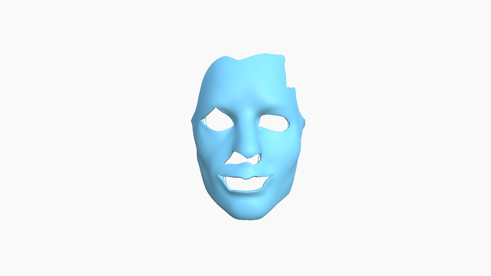 Human Skin Terror Mask A05 Dirt - Character Costume 3D model ...
