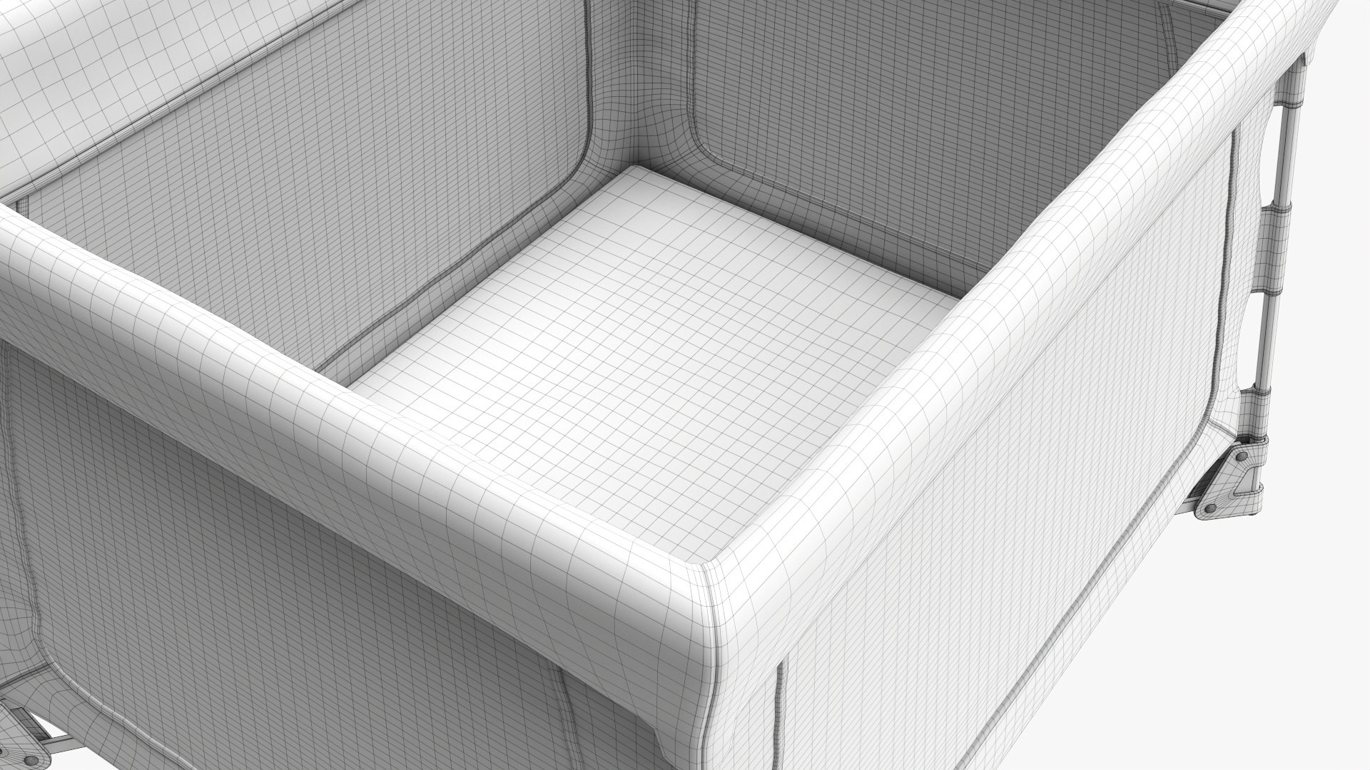 Portable Travel Cot 3D - TurboSquid 1842882