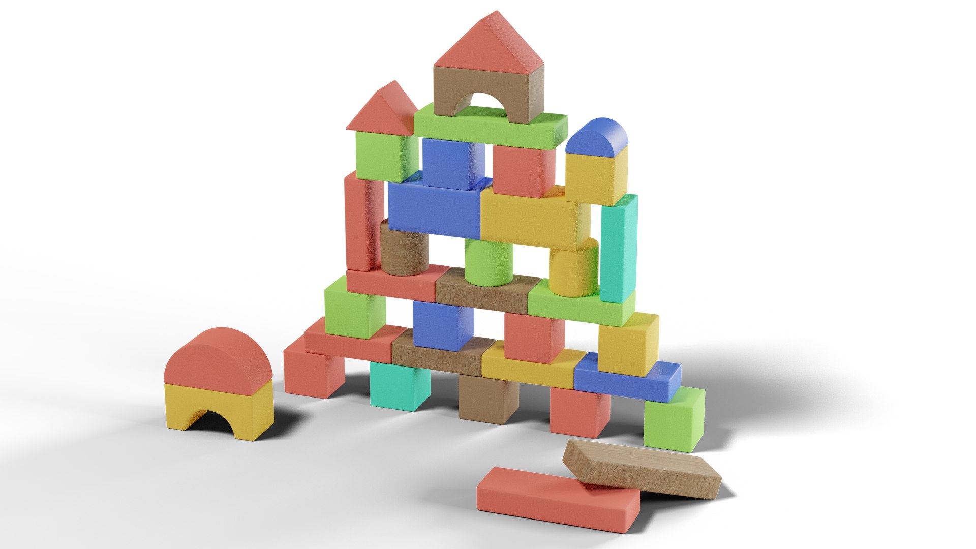 3D Building Blocks Collection Model - TurboSquid 1942589