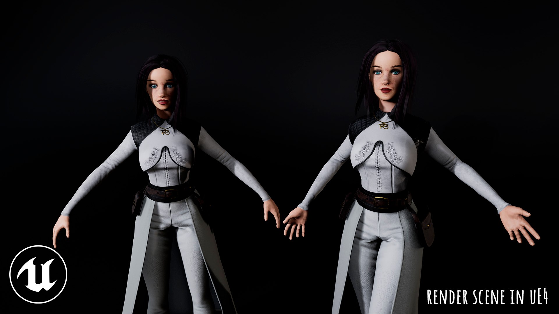 3D Model Female Wizard Character 3 - TurboSquid 1943562