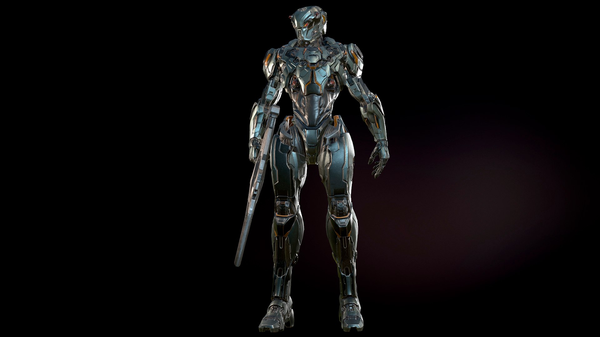 3D SciFi Cyborg Soldier - TurboSquid 2167436