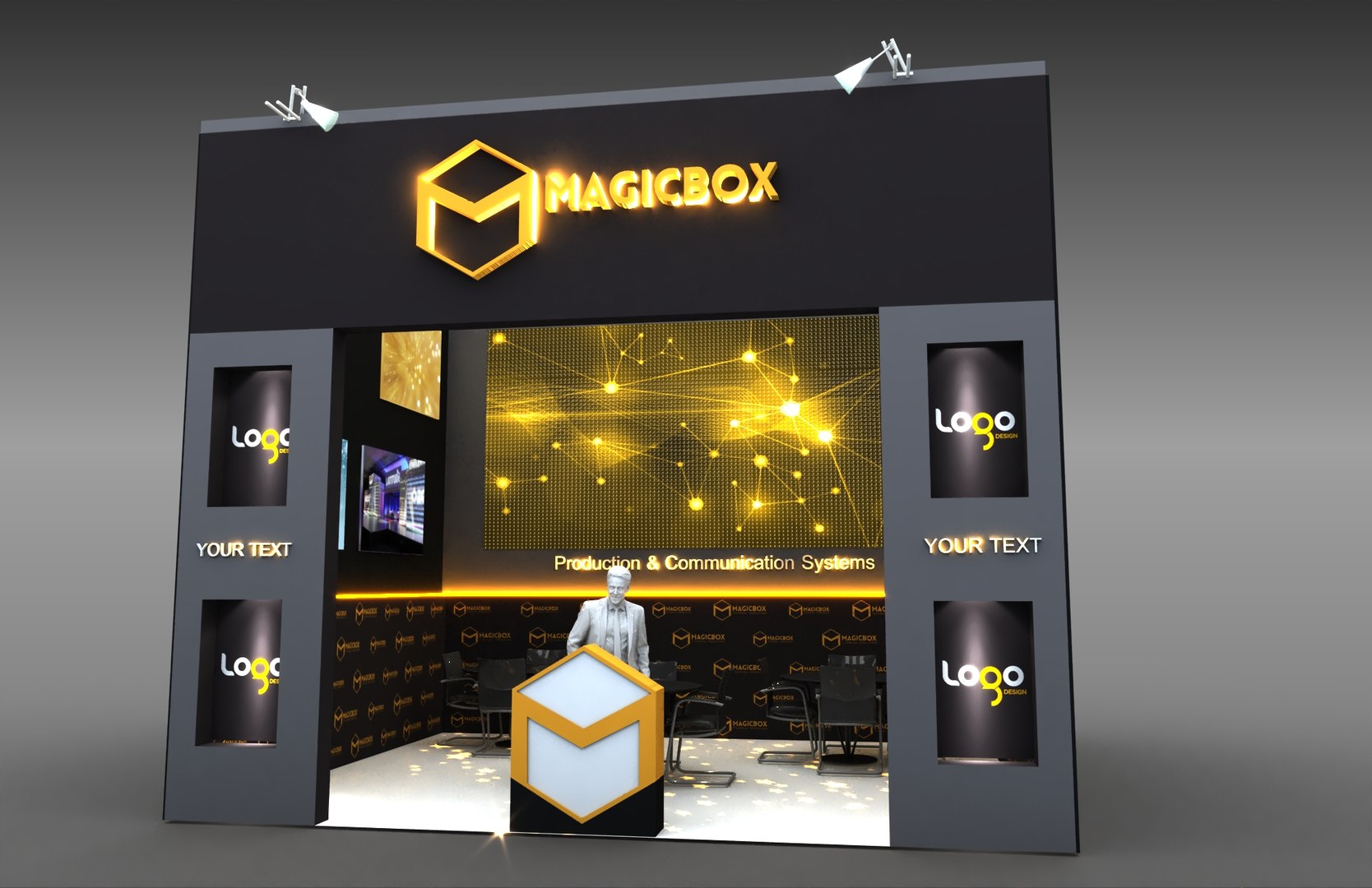 Stand idea 6mt x 6 mt 3D model - TurboSquid 1953297