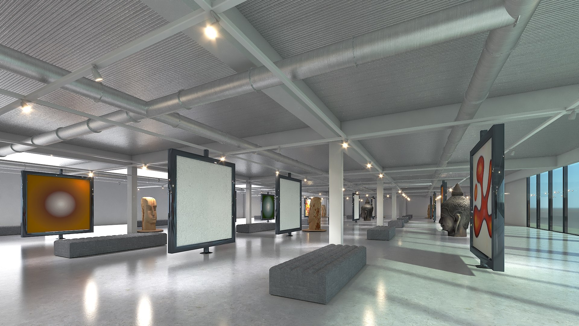 3D Art Gallery 09 - TurboSquid 1759637