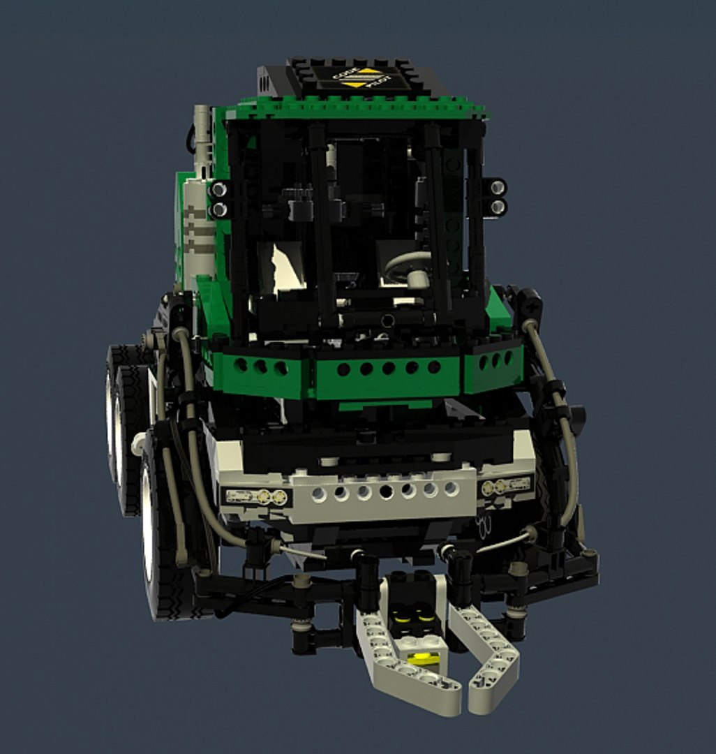 Lego Technic Set Barcode 3d Model