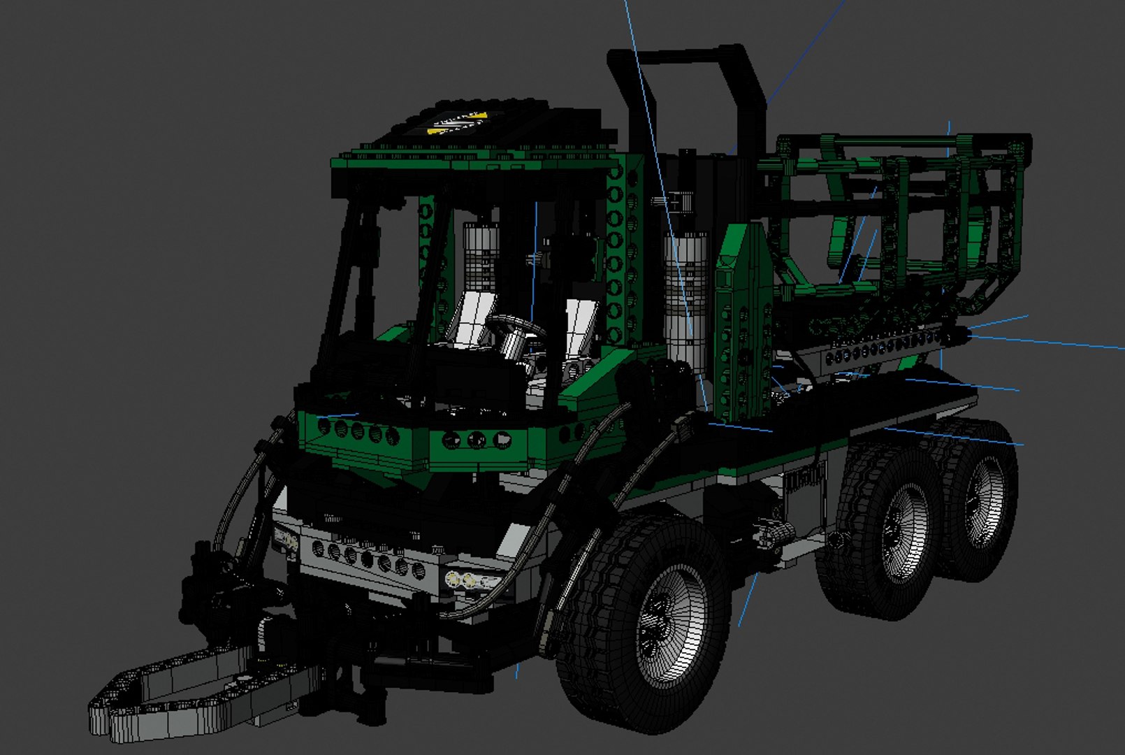 Lego Technic Set Barcode 3d Model