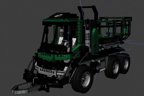 lego technic set barcode 3d model