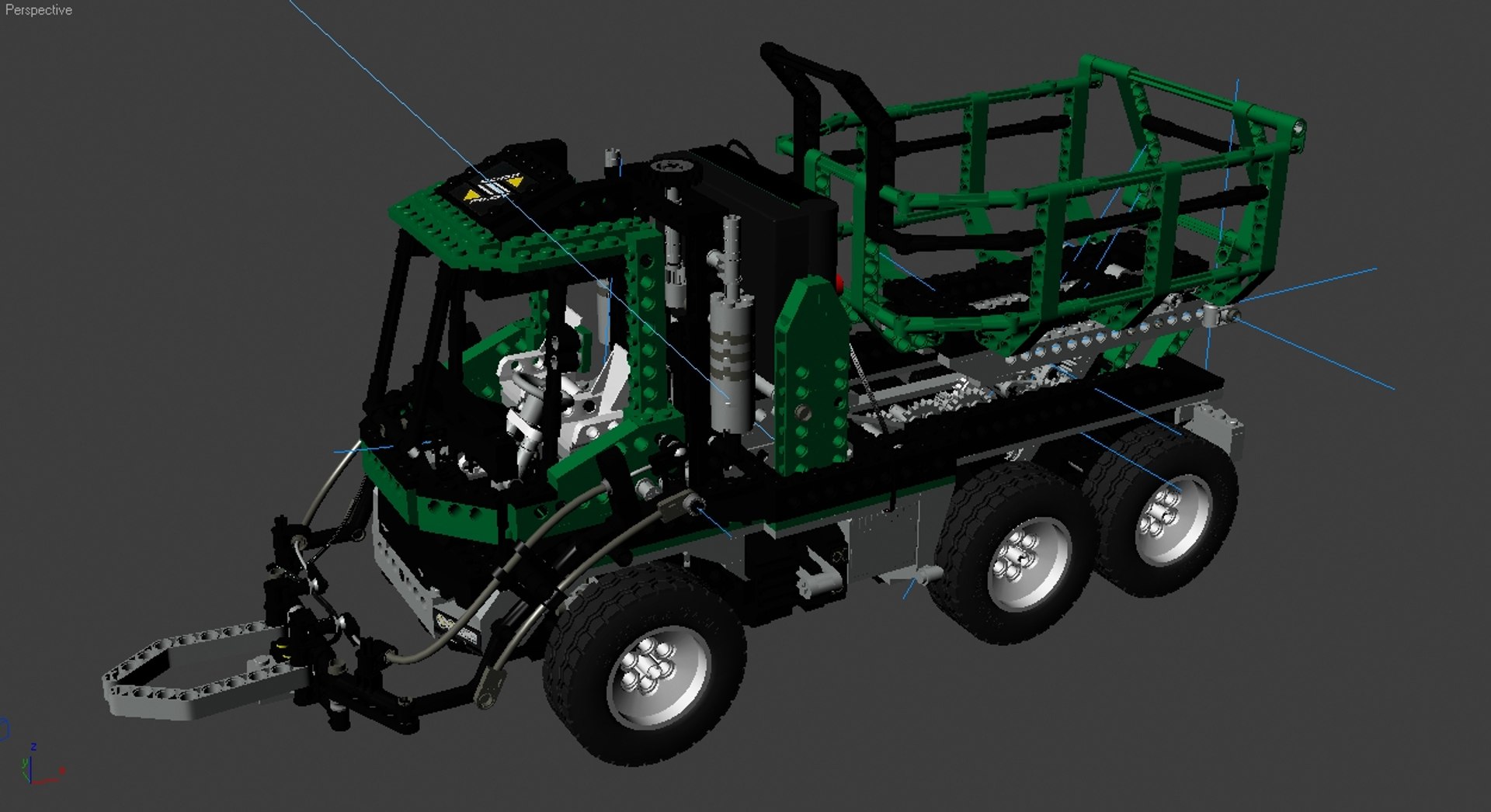 Lego Technic Set Barcode 3d Model