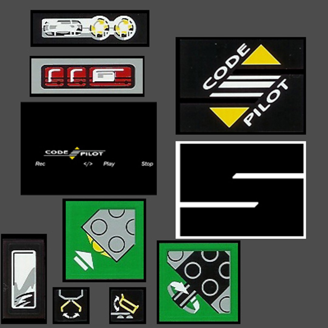 Lego Technic Set Barcode 3d Model