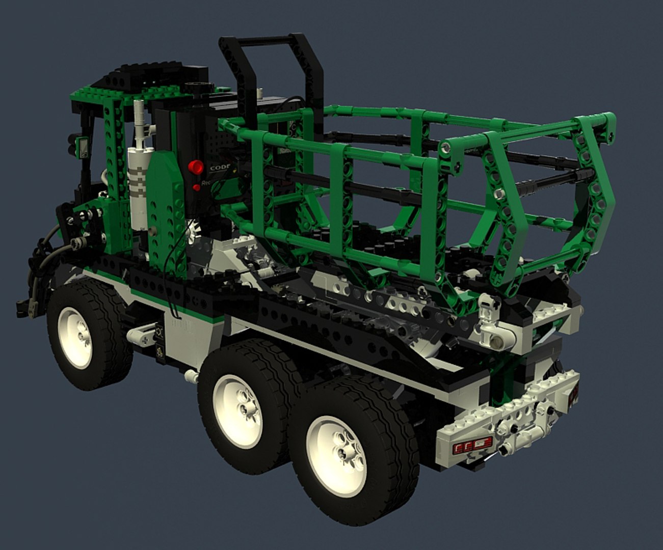 Lego Technic Set Barcode 3d Model
