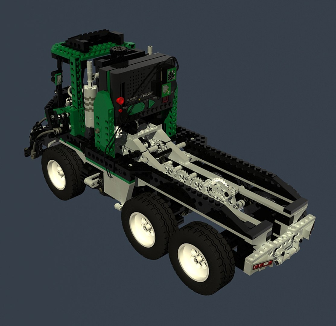 Lego Technic Set Barcode 3d Model