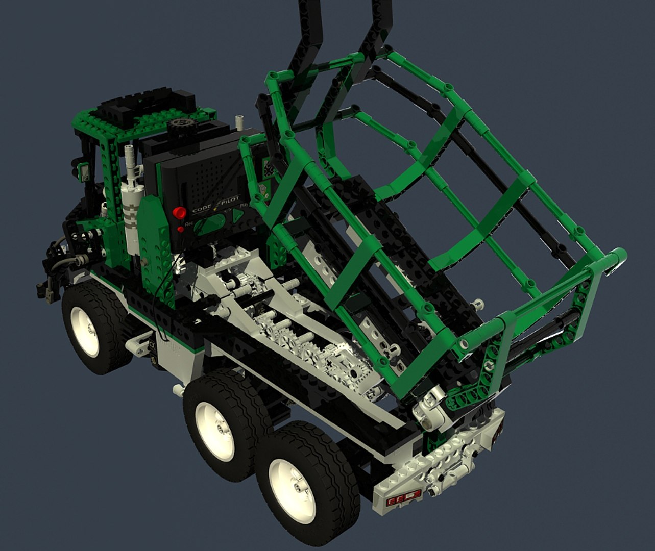 Lego Technic Set Barcode 3d Model