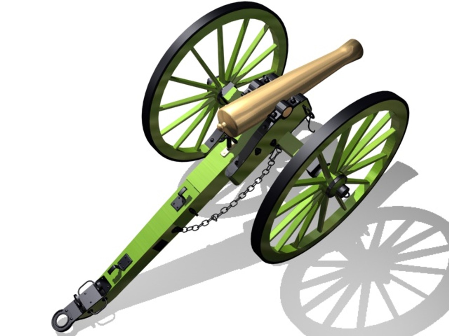 3d Model Napolean Howitzer Civil