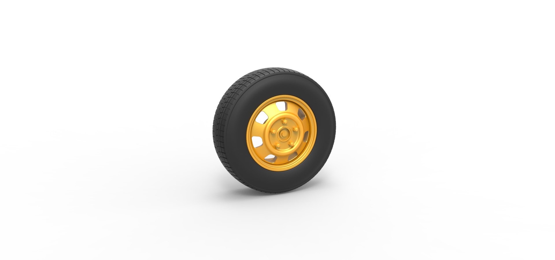 Diecast Car Wheel 10 Scale 1 To 25 3D Model - TurboSquid 2248676