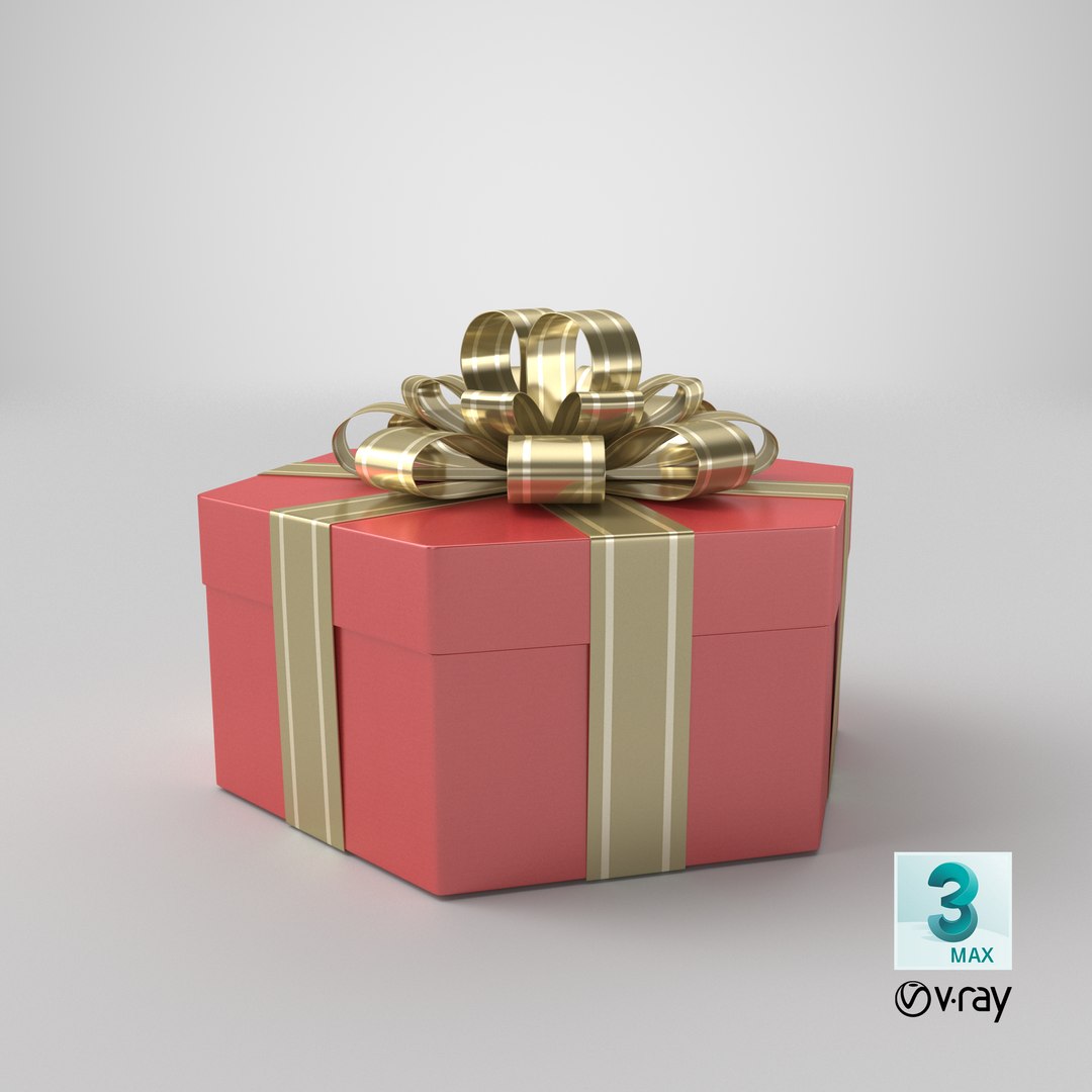 3D Detailed Gift Box - TurboSquid 2160350
