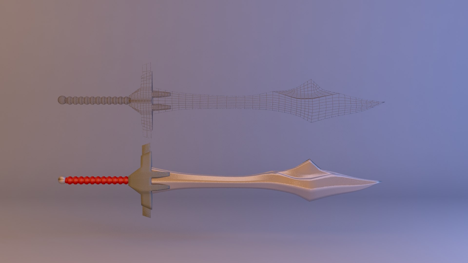 3d model of sword