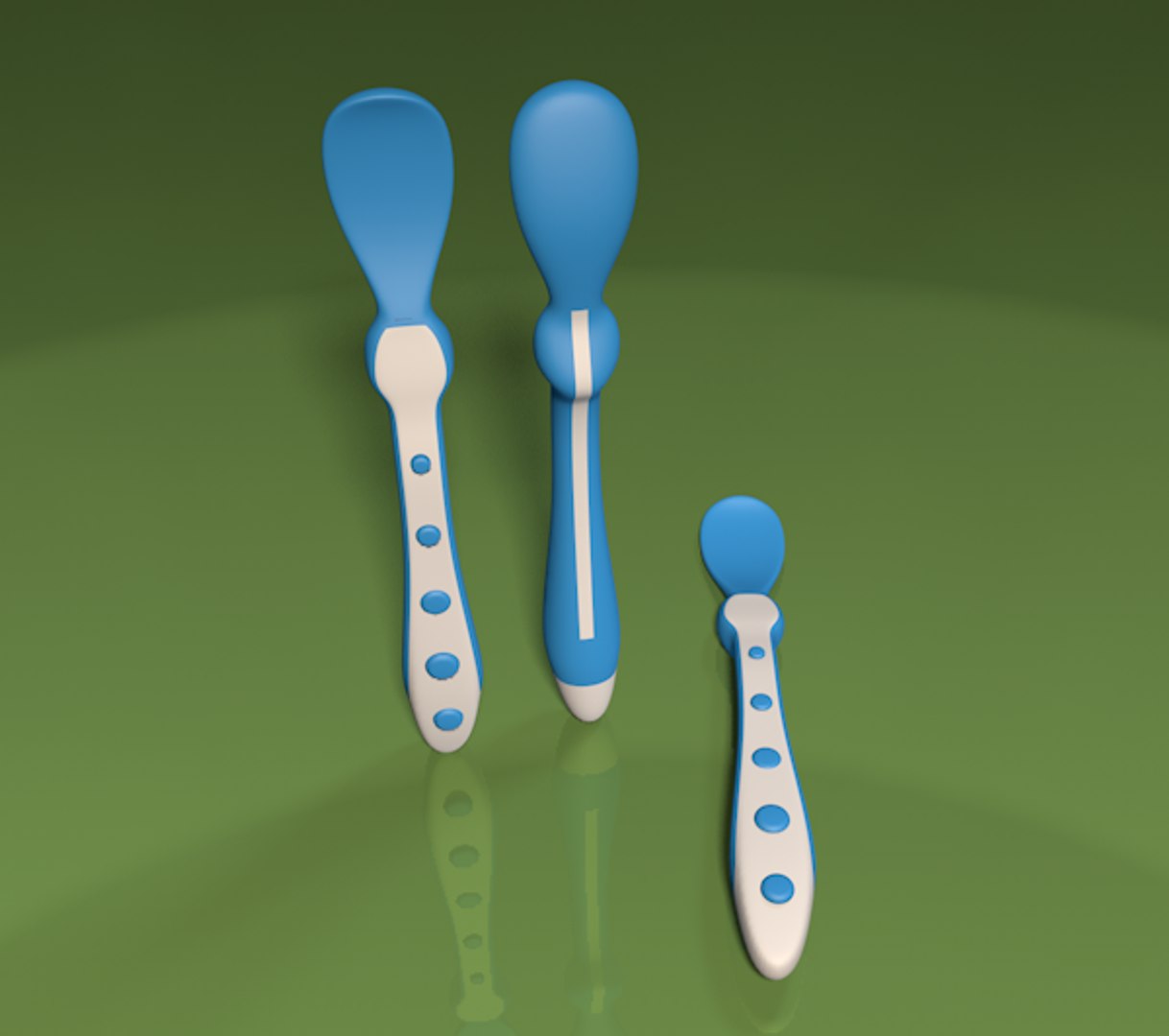 3d Model Of Spoon Baby Kids