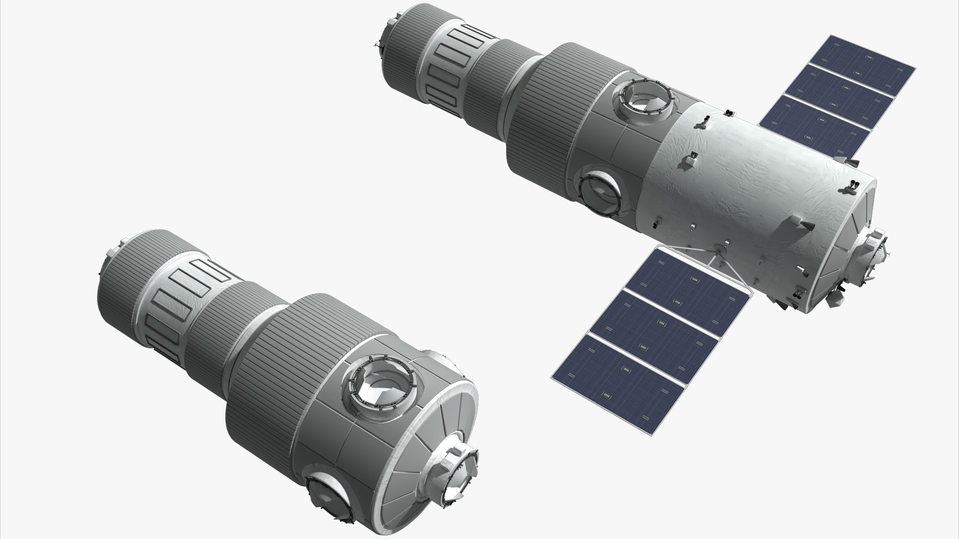 China Space Station Phase II Project Expansion Module 3D Model ...