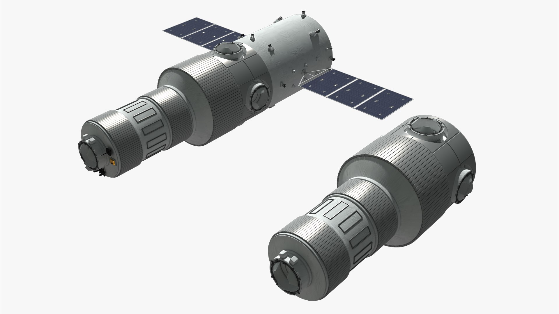 China Space Station Phase II Project Expansion Module 3D Model ...