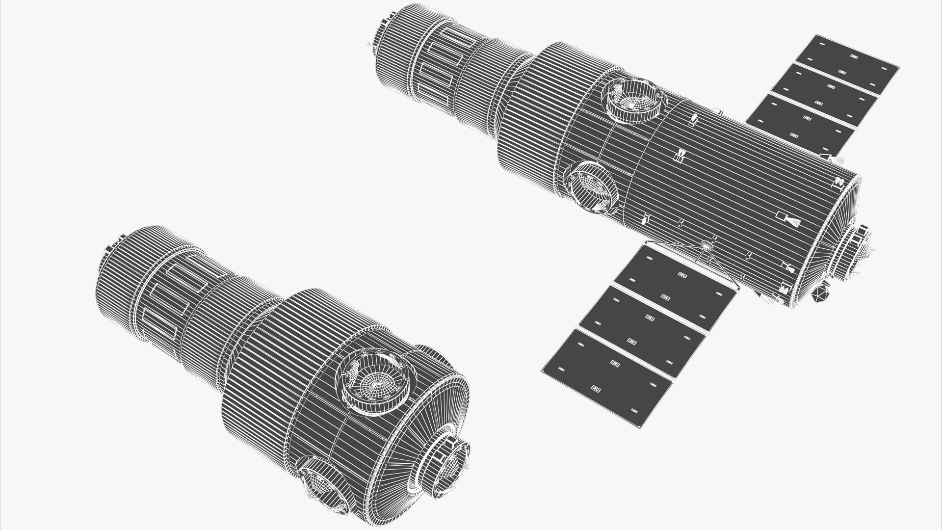 China Space Station Phase II Project Expansion Module 3D Model ...