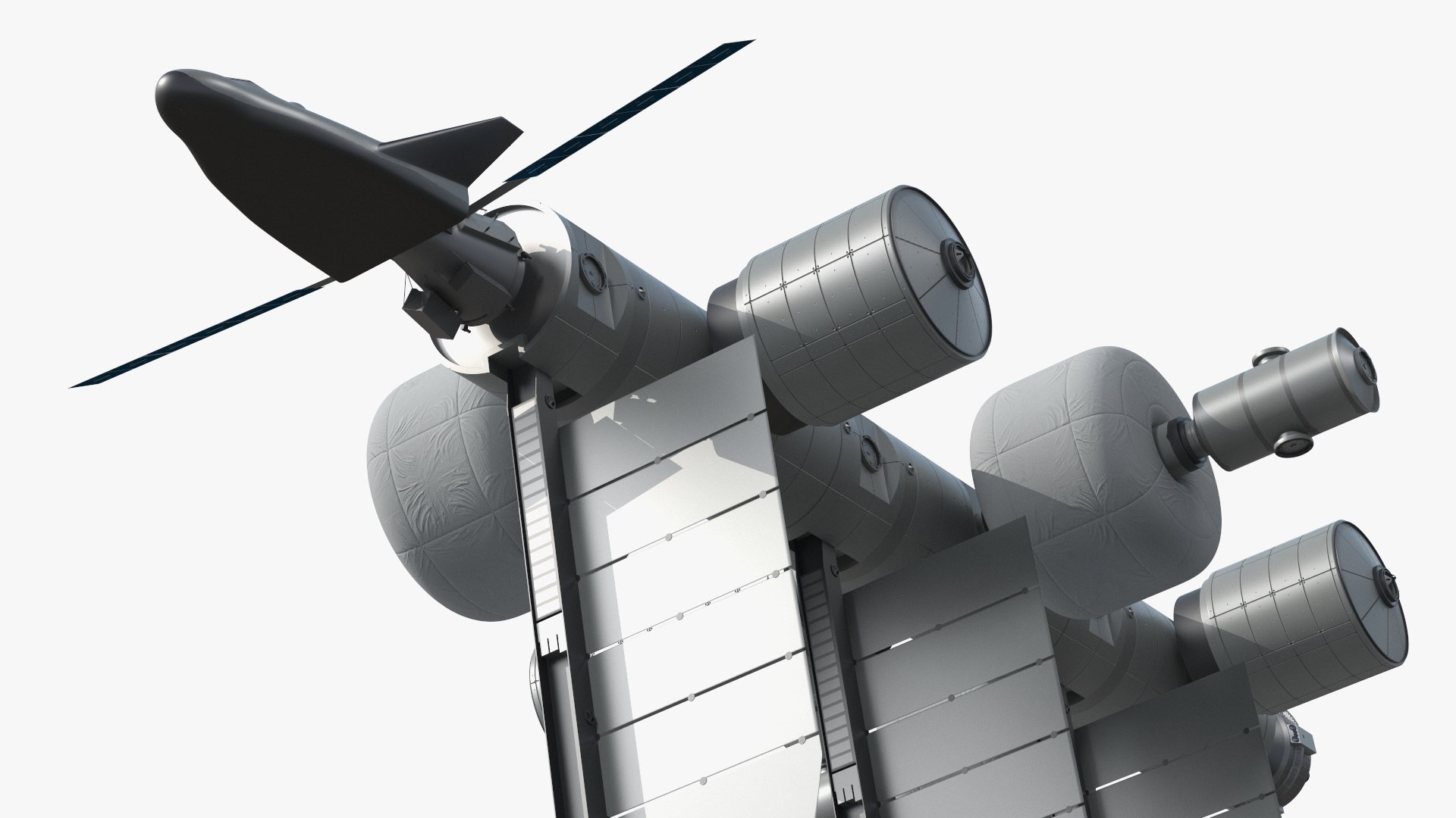 Multimodular Orbital Station 3D model - TurboSquid 2163526
