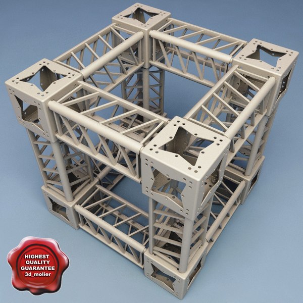 steel truss 3d model