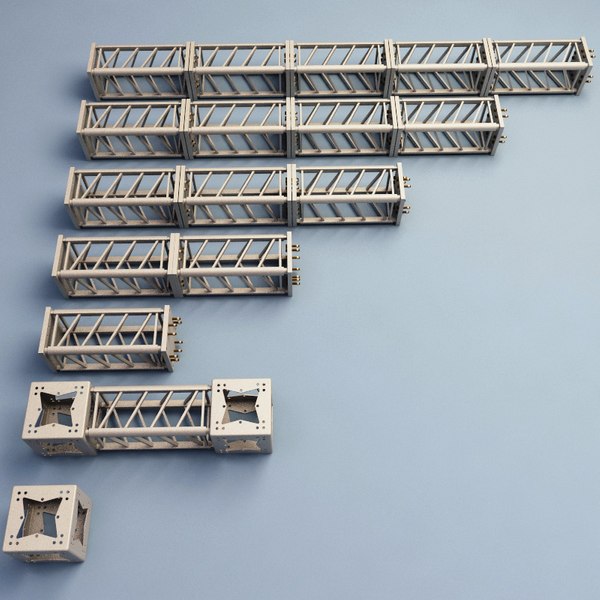 steel truss 3d model