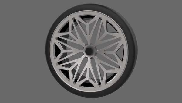 3D snowflake unique wheel cars - TurboSquid 1335556