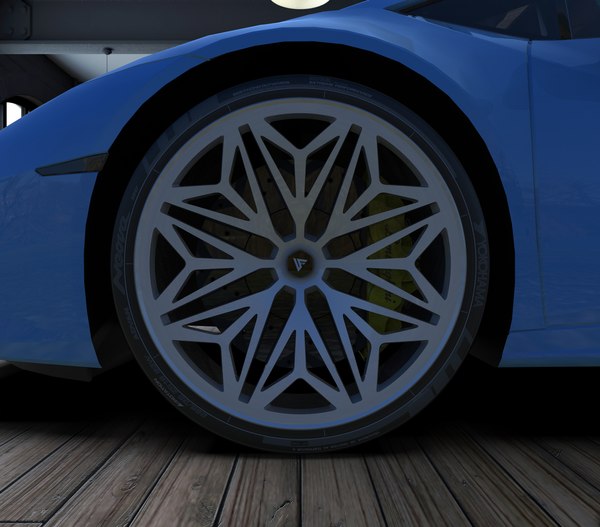 3D snowflake unique wheel cars - TurboSquid 1335556