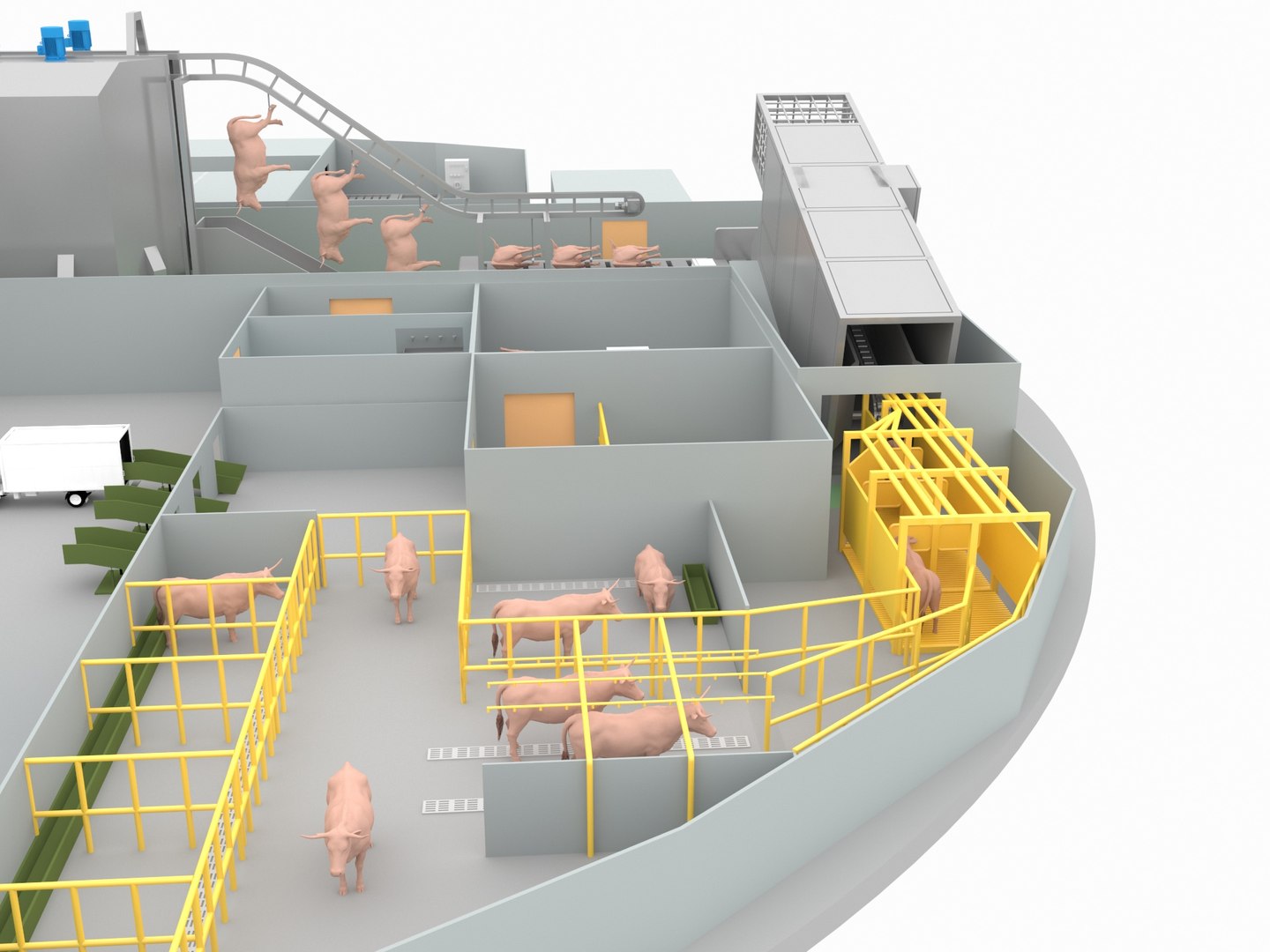 Slaughterhouse 3D Model - TurboSquid 2044862