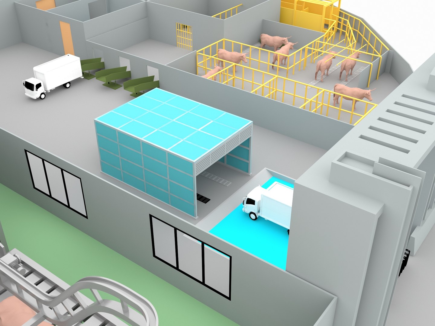 Slaughterhouse 3D Model - TurboSquid 2044862