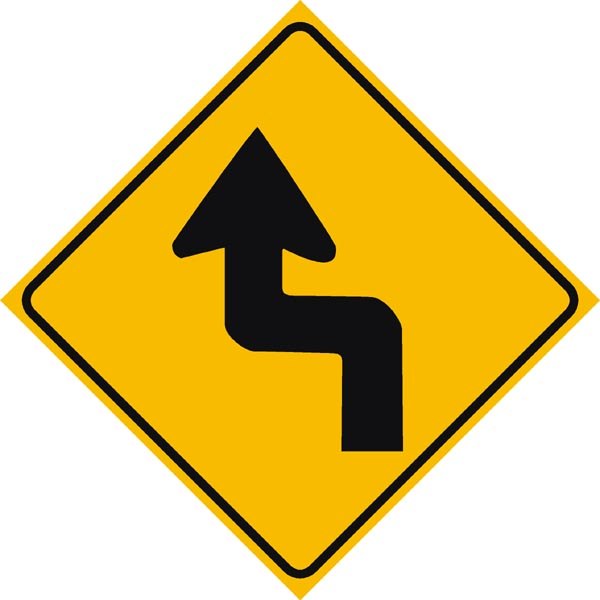 Left right curve sign 3D - TurboSquid 1303411