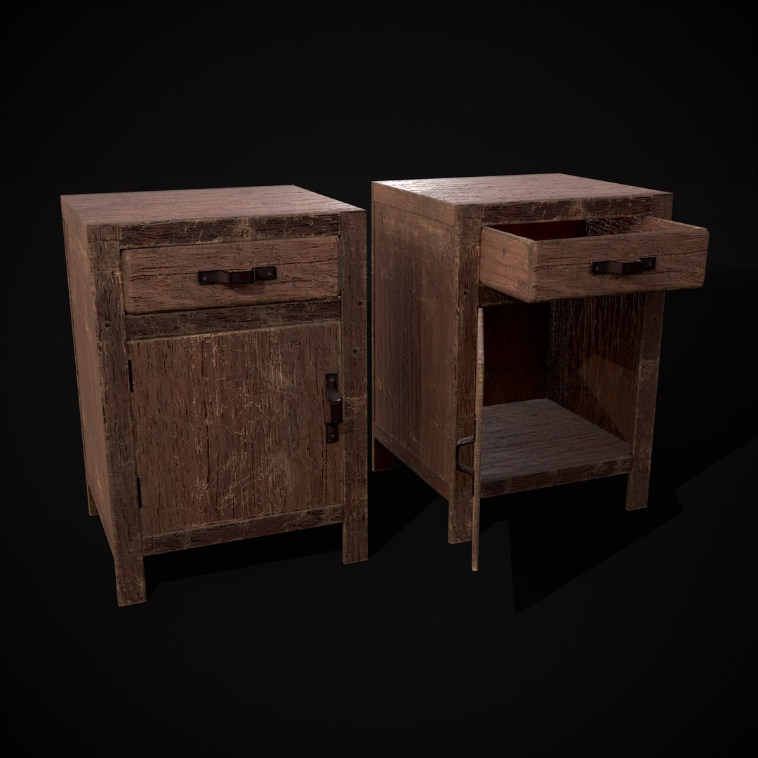 Medieval Side Table 3D - TurboSquid 2118157