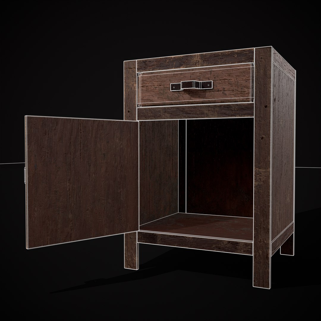 Medieval Side Table 3D - TurboSquid 2118157