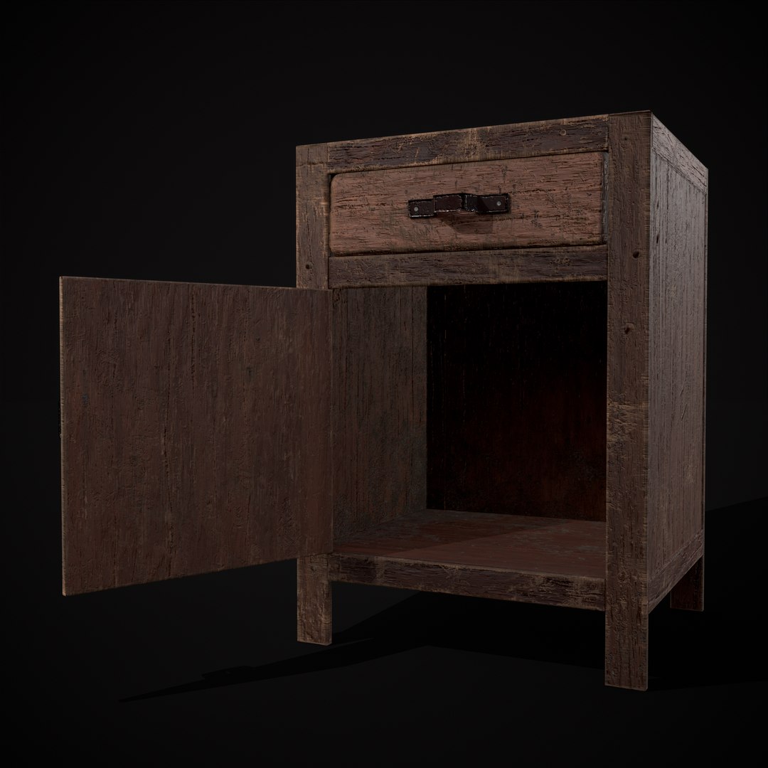 Medieval Side Table 3D - TurboSquid 2118157