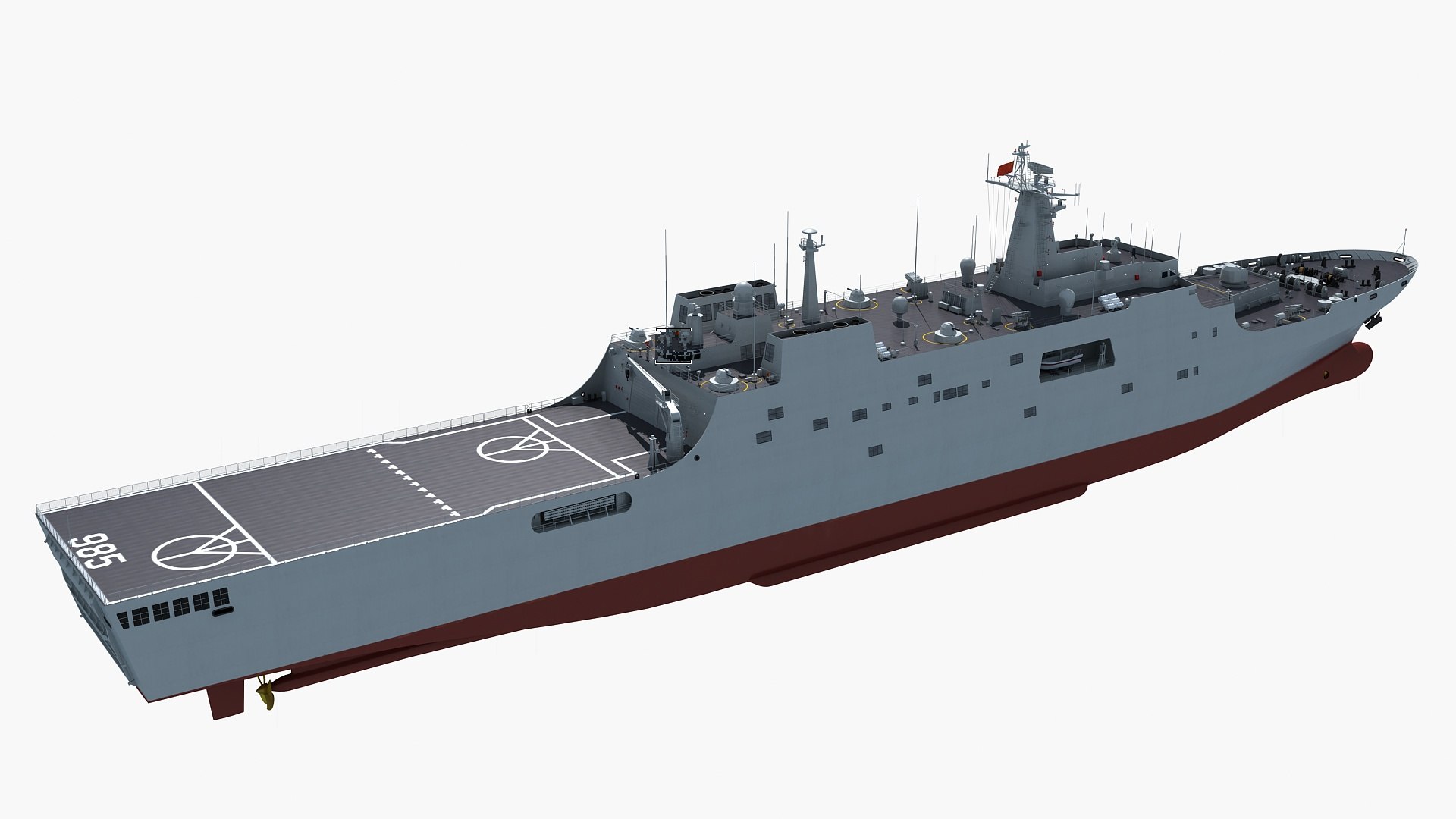 Chinese Navy Type 071 LPD 985 Model - TurboSquid 2241812