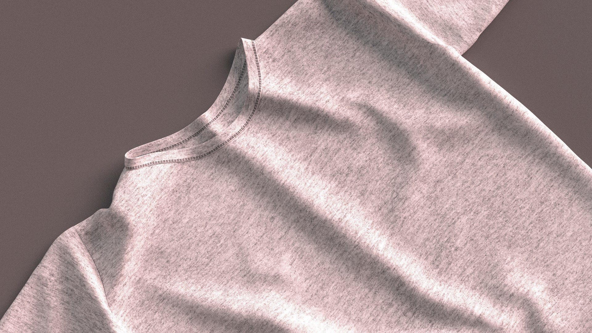 White T Shirt Flat Lay 3D Model - TurboSquid 2144095