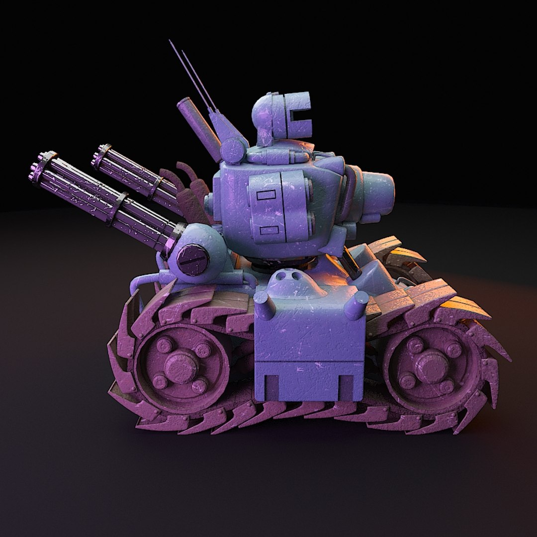 3D Metal Slug Tank - TurboSquid 1232256