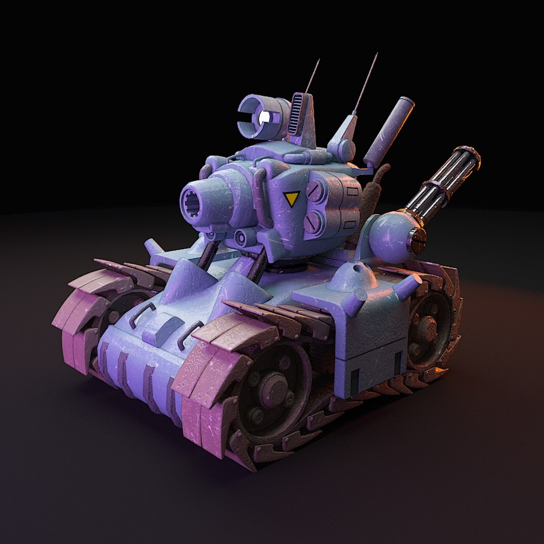 3D Metal Slug Tank - TurboSquid 1232256
