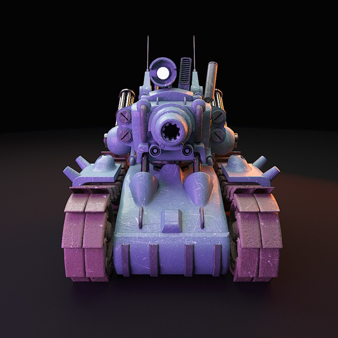 3D Metal Slug Tank - TurboSquid 1232256