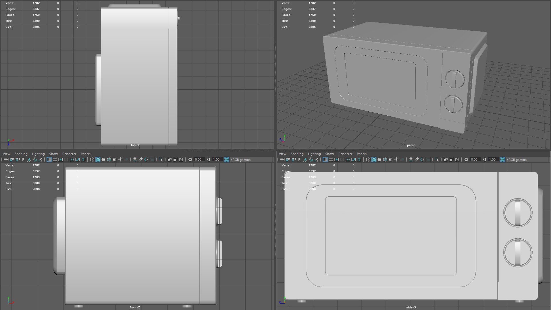Microwave 3D Model - TurboSquid 2177478