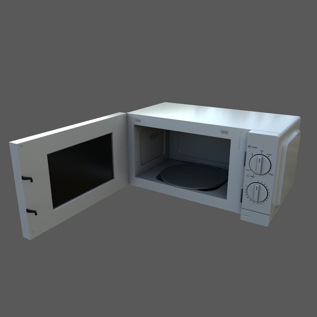Microwave 3D Model - TurboSquid 2177478