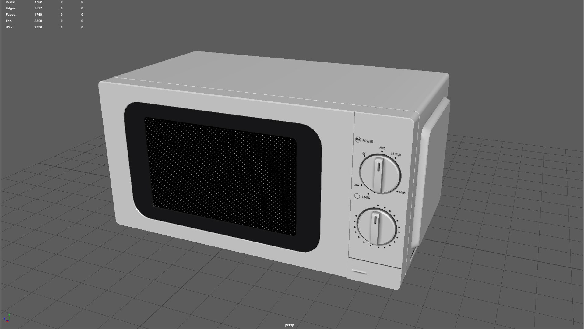 Microwave 3D Model - TurboSquid 2177478