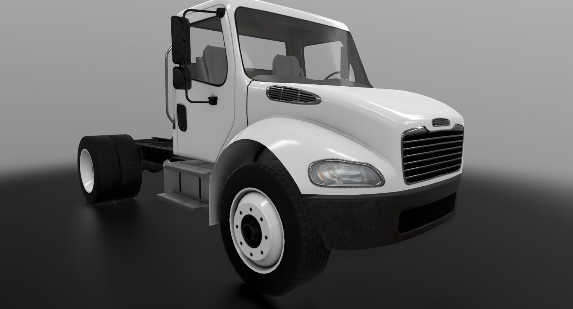3D Realistic Freightliner M2 Chassis - TurboSquid 1276279